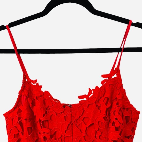 Endless Rose | Dresses | Lace Tiered Red Mini Dress Small Nwt | Poshmark